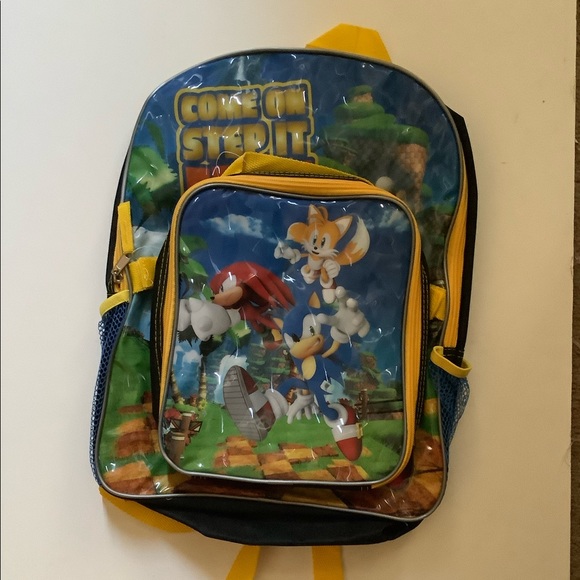Sega | Accessories | Sonic Hedgehog Backpack Lunch Box Set Gift | Poshmark